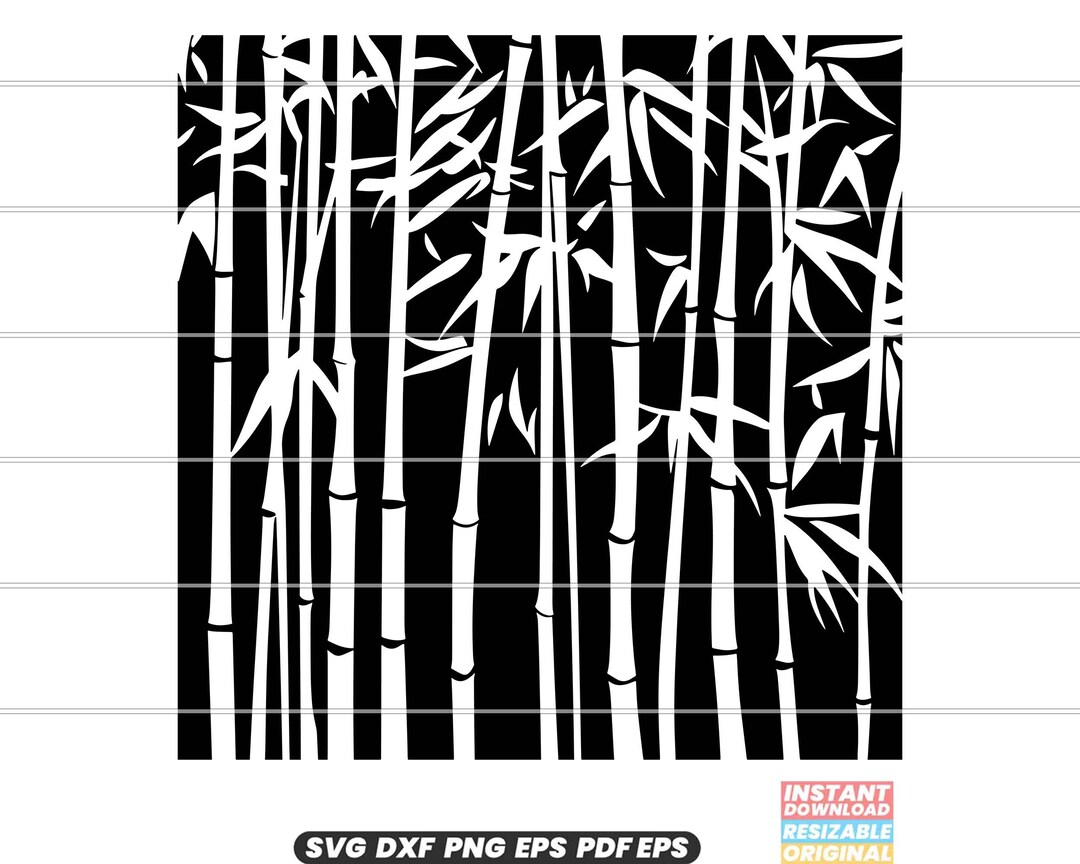 Bamboo Forest Svg, Bamboo Forest Dxf, Bamboo Forest Png, Bamboo Forest ...