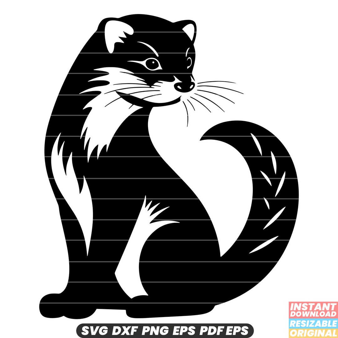 Mink SVG, Mink DXF, Mink PNG Digital Designs Instant Download 5 - Etsy