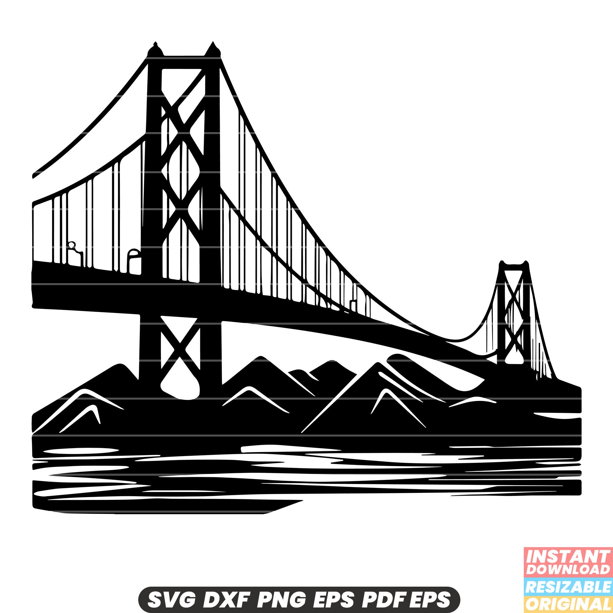 Bridge Architecture Structure Connection Crossing Landmark Urban ...