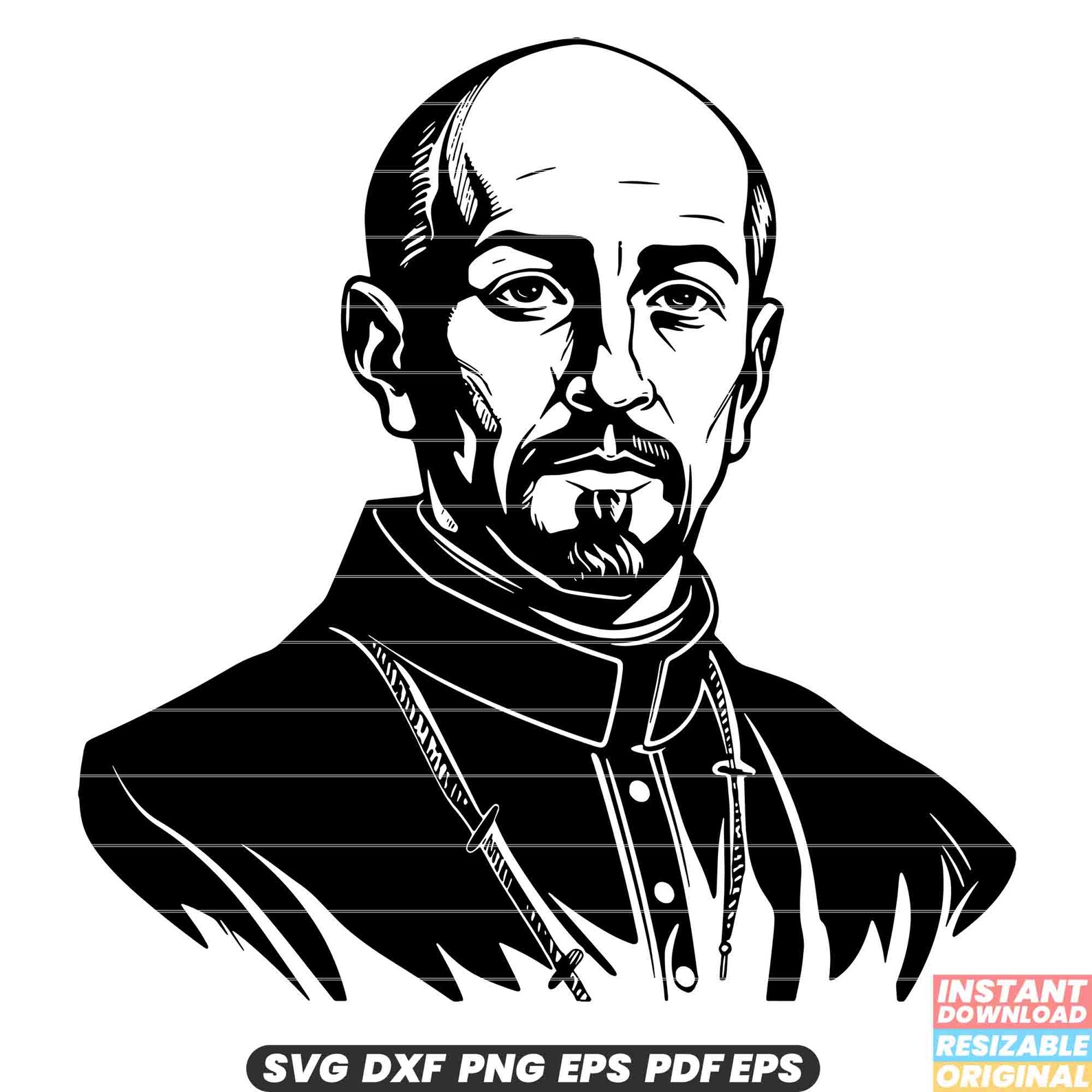 Saint Ignatius SVG - Religious Figure, Christian Icon, Patron Saint ...