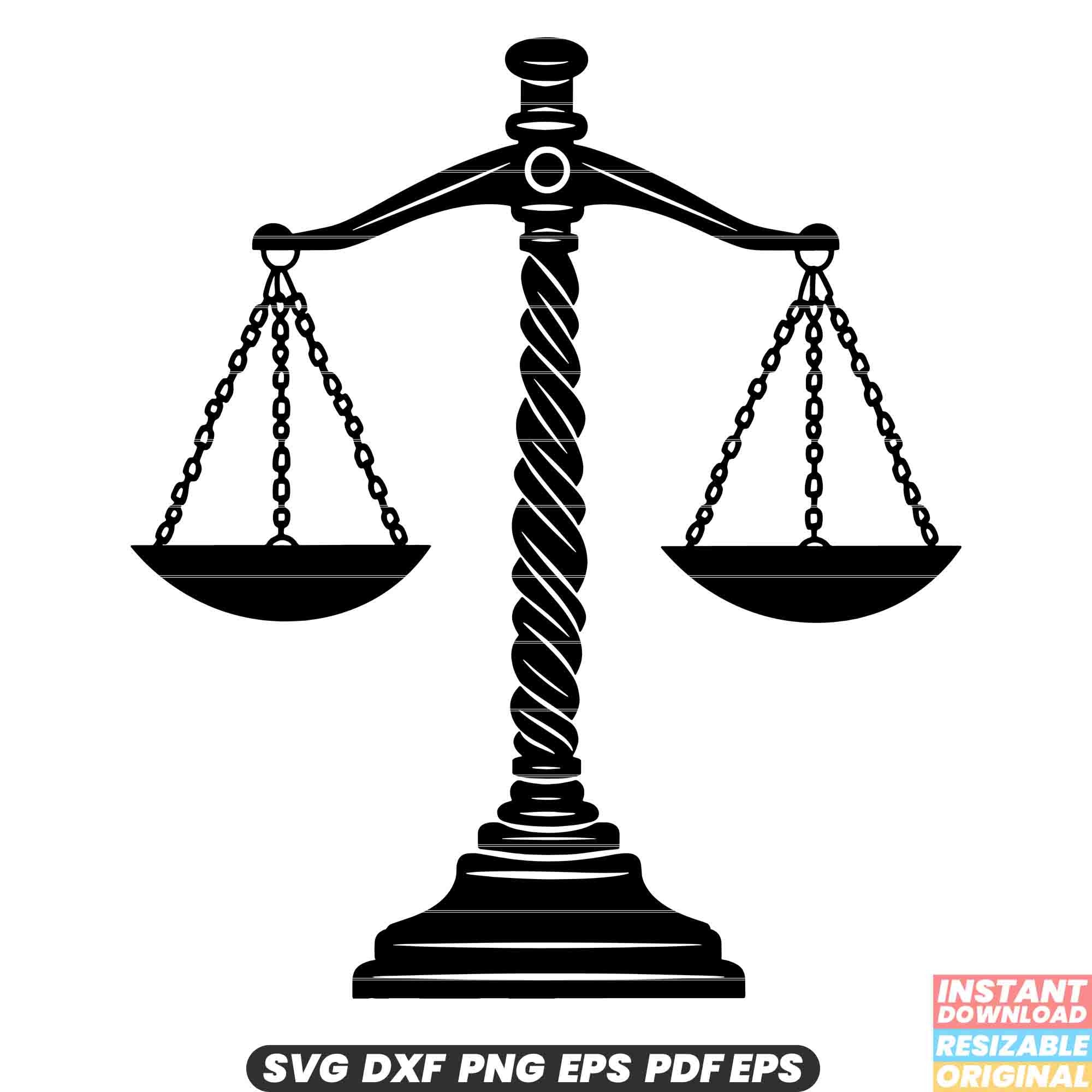 Scale SVG Weight Measurement, Balance Scale, Justice Symbol, Legal ...