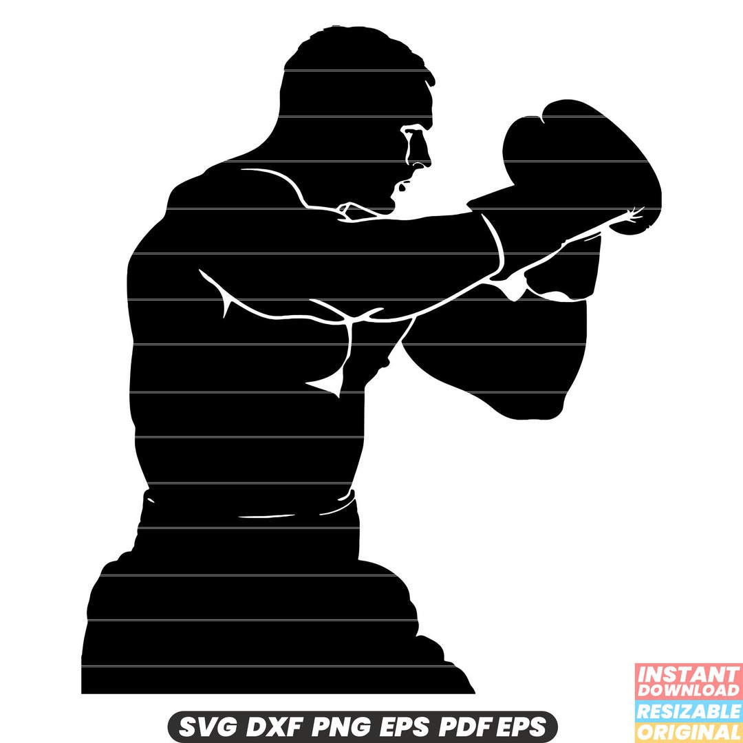 Boxer SVG - Boxing Athlete, Fighter Illustration, Sportsman Graphic ...