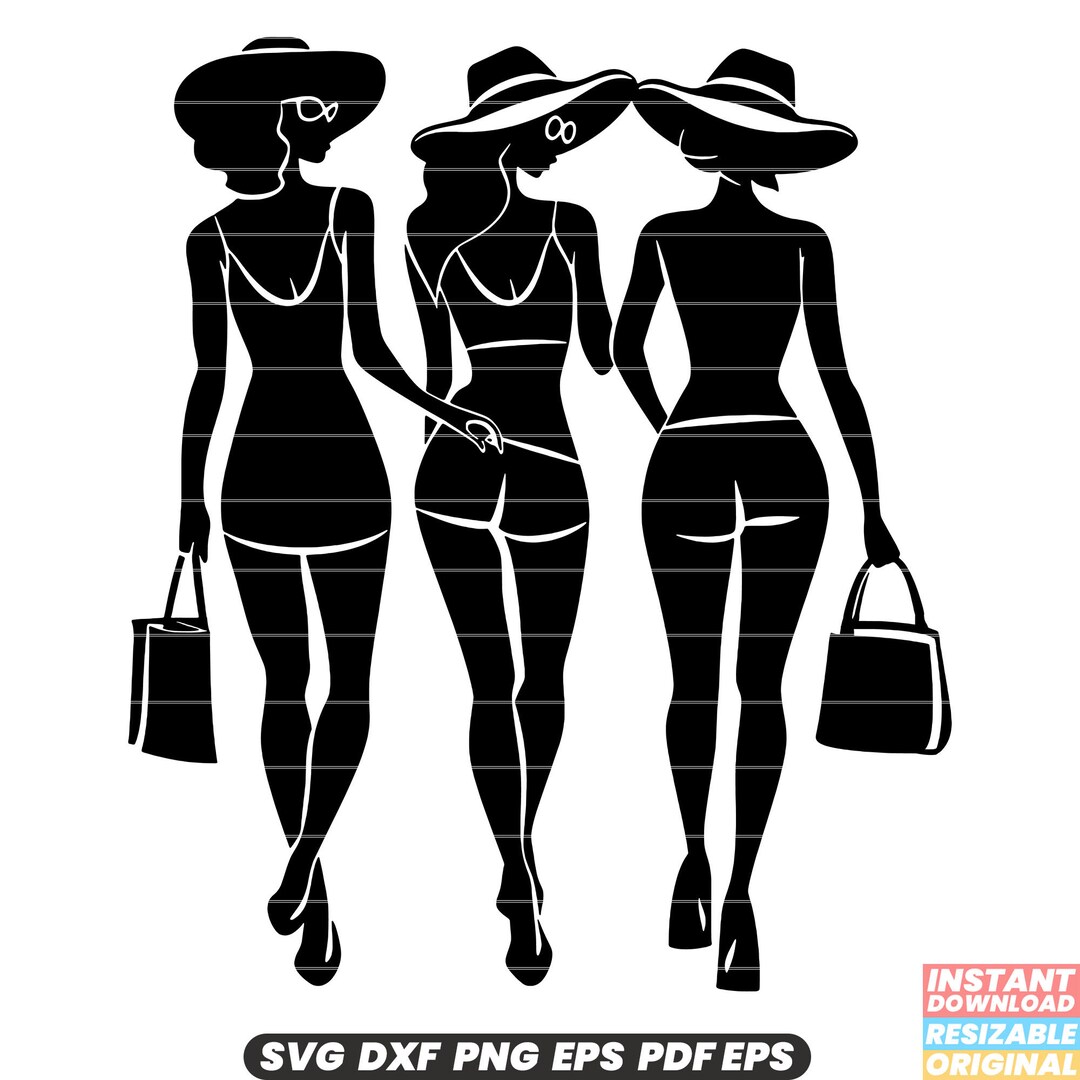 Ladies SVG Feminine Illustration Ladies Clipart Women Graphic ...