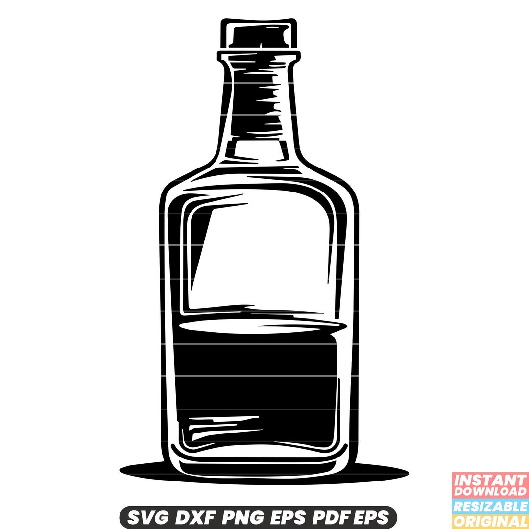 Alcohol Bottle Liquor Beverage Drink Glass Container Spirit Whiskey ...