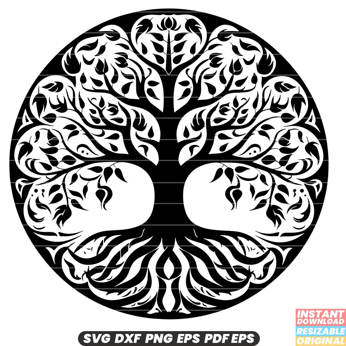 Tree of Life SVG Symbol Illustration Tree of Life Clipart Spiritual ...