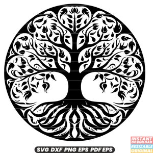 Tree of Life SVG Symbol Illustration Tree of Life Clipart Spiritual ...