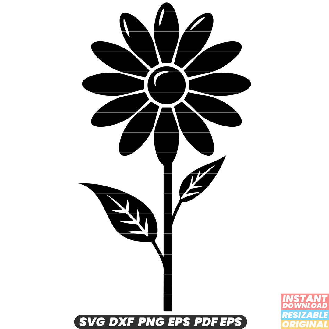 Daisy Svg, Daisy Dxf, Daisy Png, Daisy Cut File, Daisy Clipart, Daisy ...