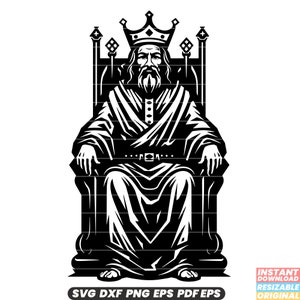 King SVG Royalty Illustration King Clipart Monarch Graphic Royal Design ...