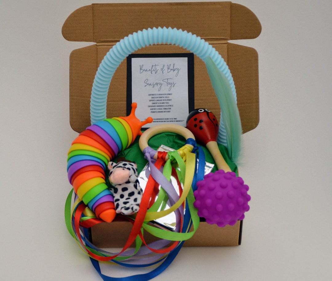8 Item Sensory Box / Sensory Toy Gift Box / Baby Sensory/ Toddler / SEN ...