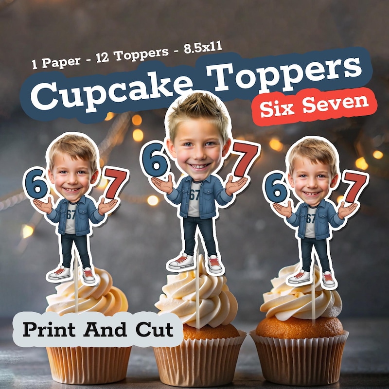 Cupcake Toppers 67 Boy - Etsy