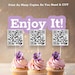 Custom QR CODE Cupcake Toppers 2.5" Digital Download, Qr Code Design ...