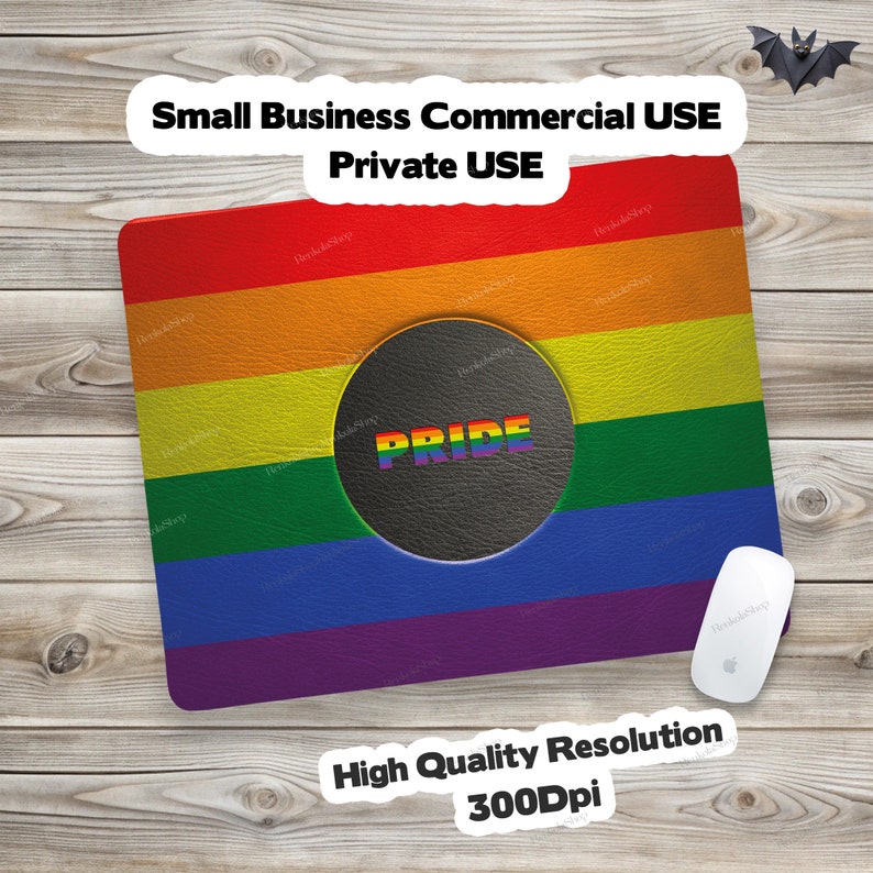 PRIDE LGBT Mouse Pad Sublimation Png and Svg Files, LGBT Mousepad ...