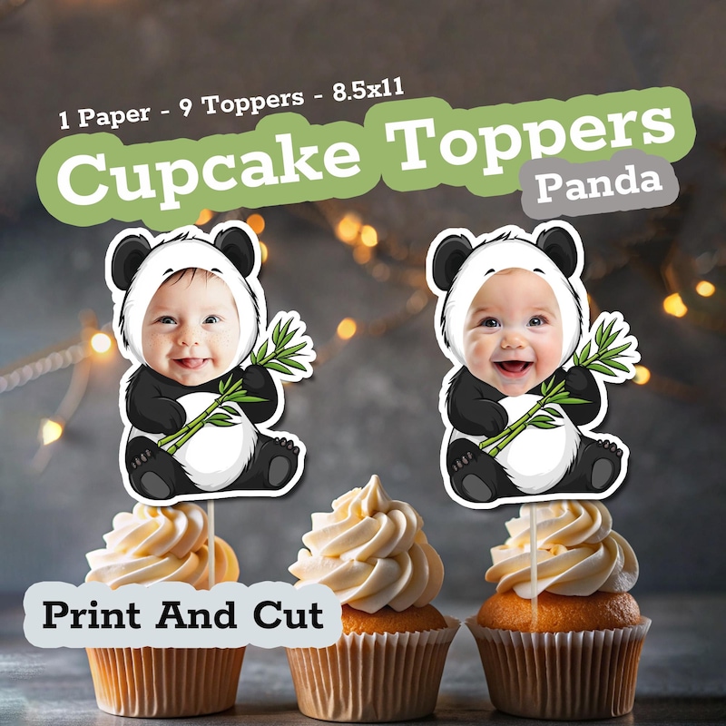 Cute Panda Toppers - Etsy