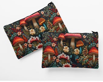 Flower Design Accessory Pouch, Pencil Pouch, Cute Makeup Bag ...
