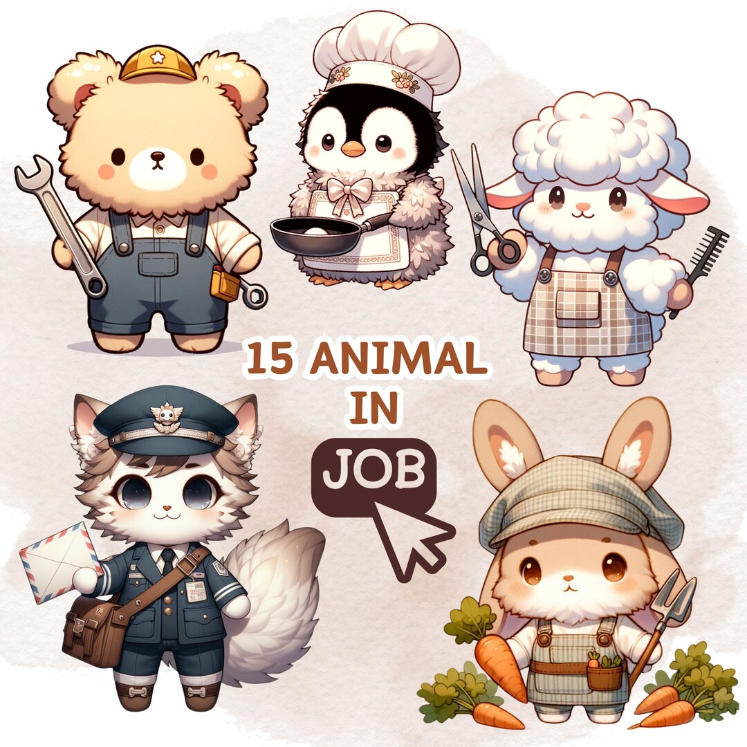 Animal Occupations/job Clipart - Etsy