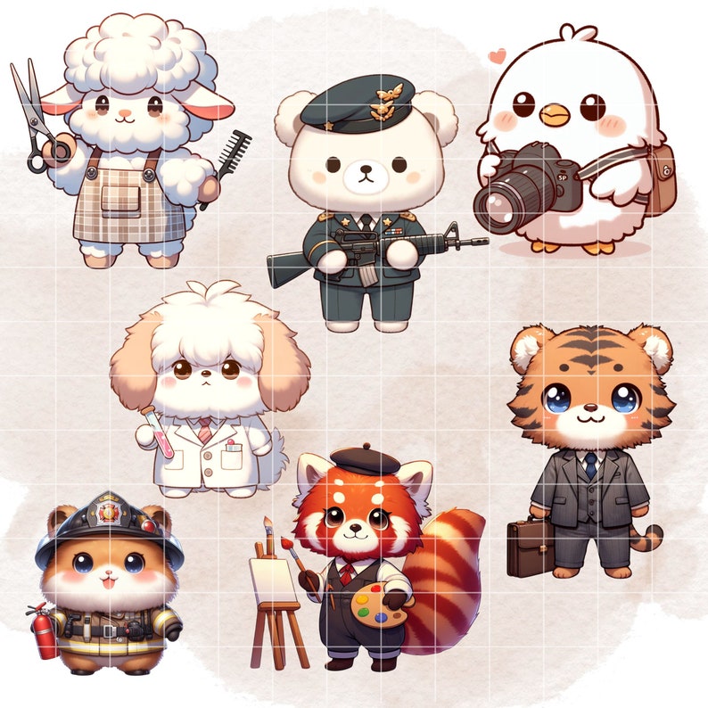 Animal Occupations/job Clipart - Etsy