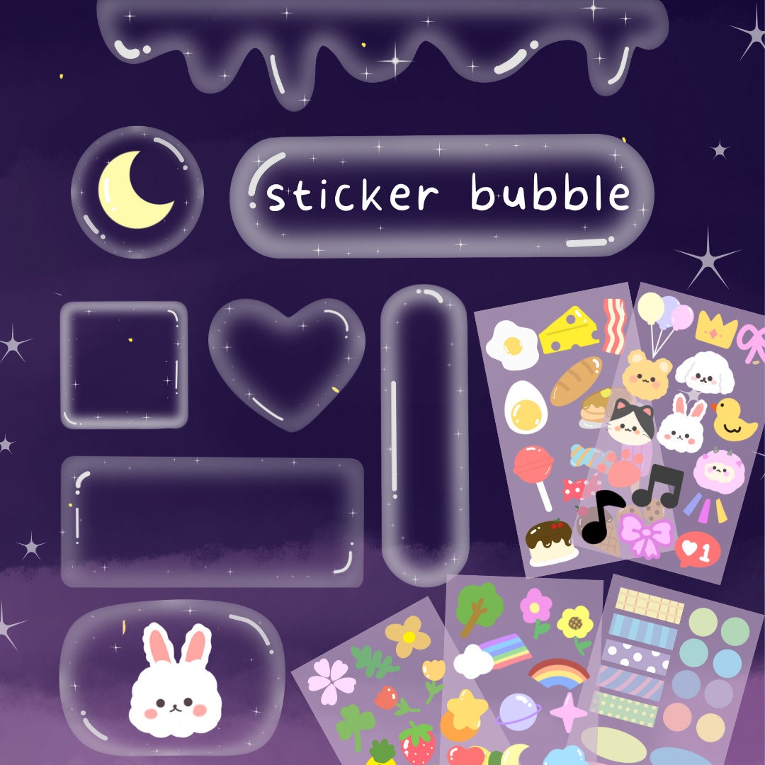 Sticker for Goodnote L PNG L Clear Bubble - Etsy