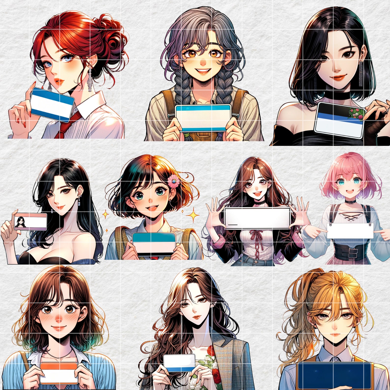 Anime Character Name Tags L Name Plate - Etsy