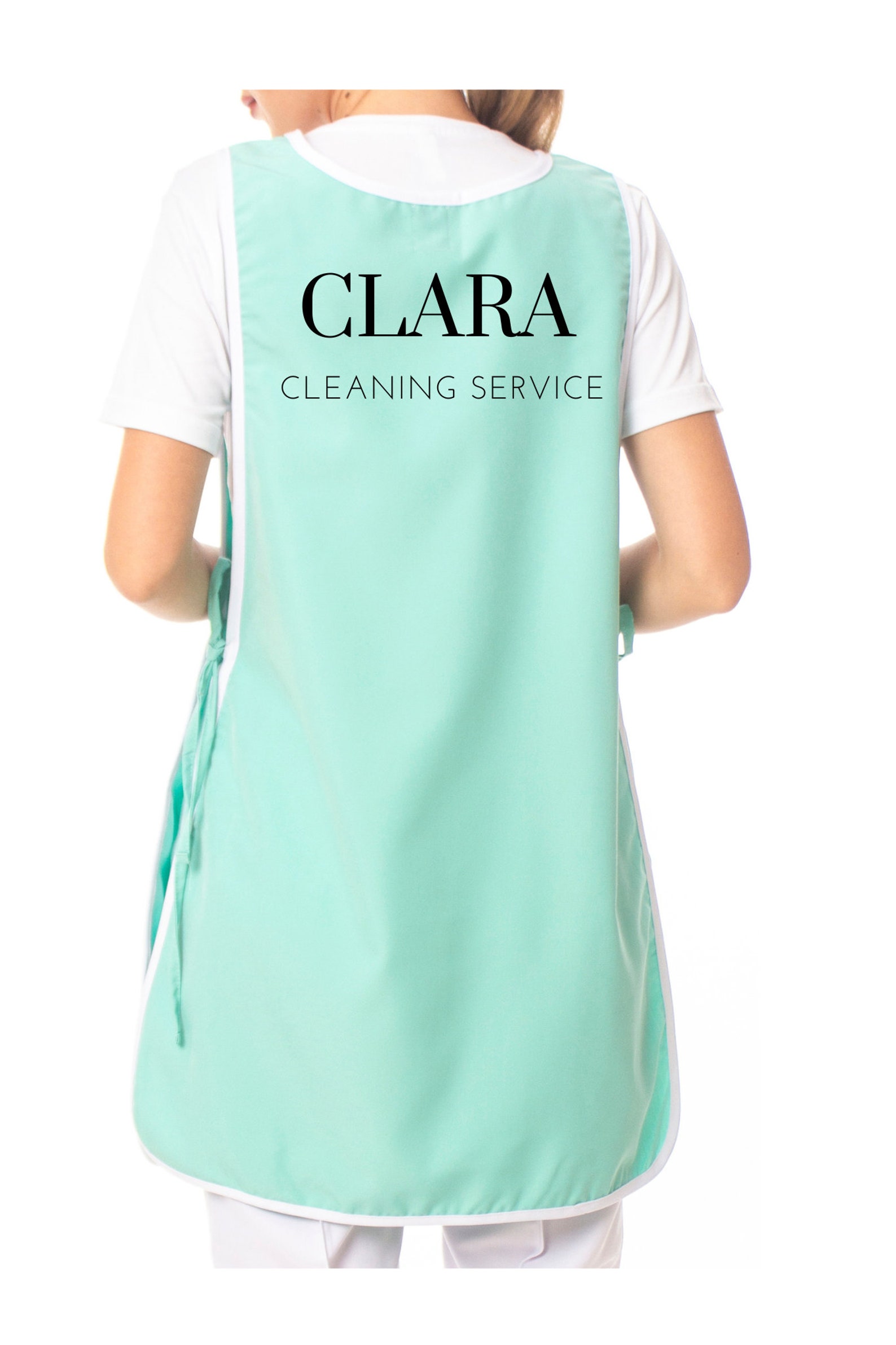 Personalised Front-pocketed Cleaning Tabard, Housekeeping Staff ...