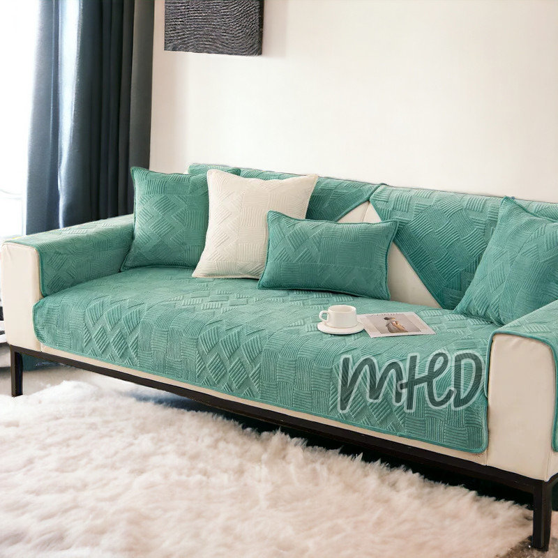 Modern Geometric Pattern Couch Cover Geometry Pattern Sofa Cover ...