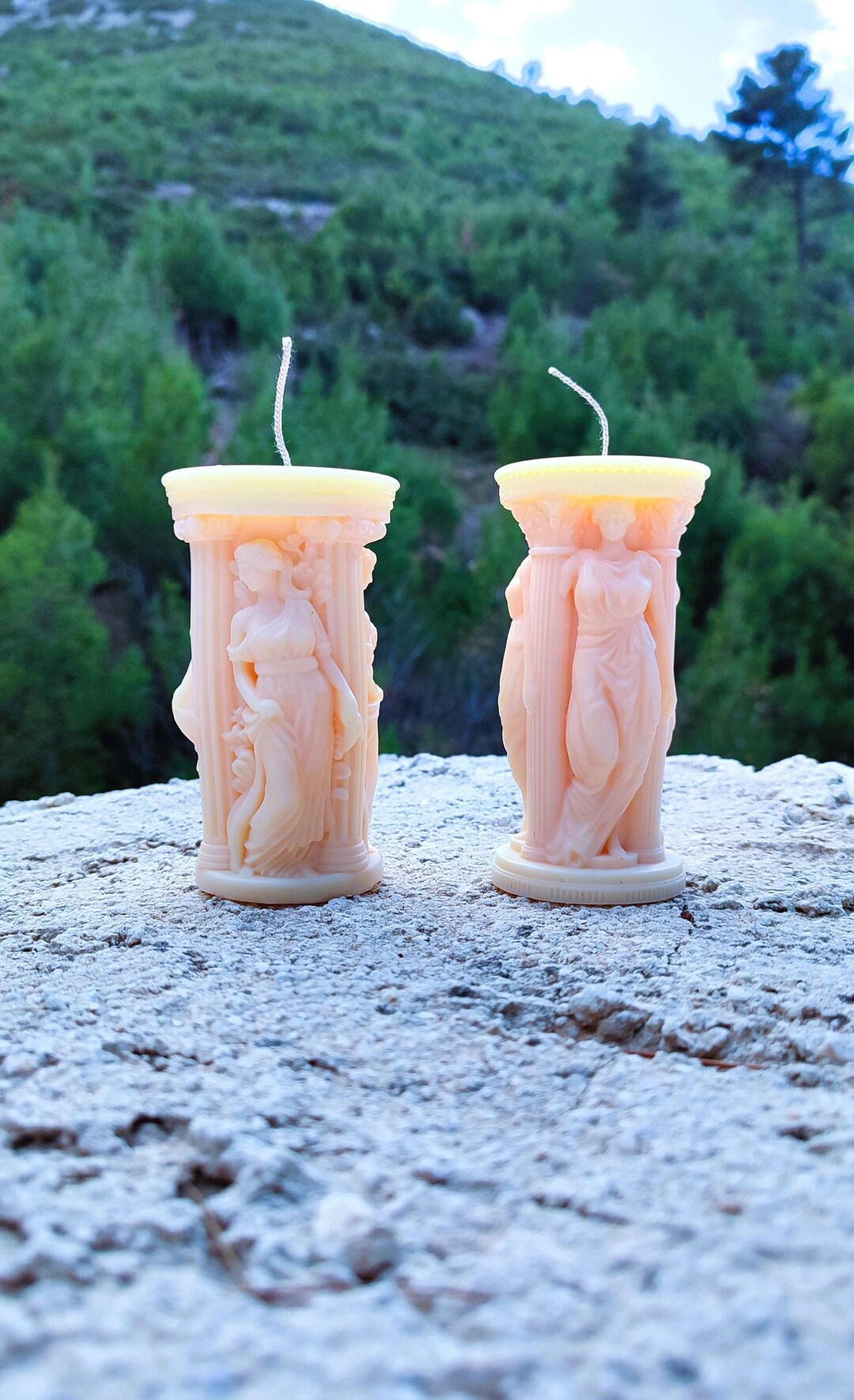 Aphrodite Statue Greek Goddess | 3 Designs | Pillar Candle | Greek Myth ...
