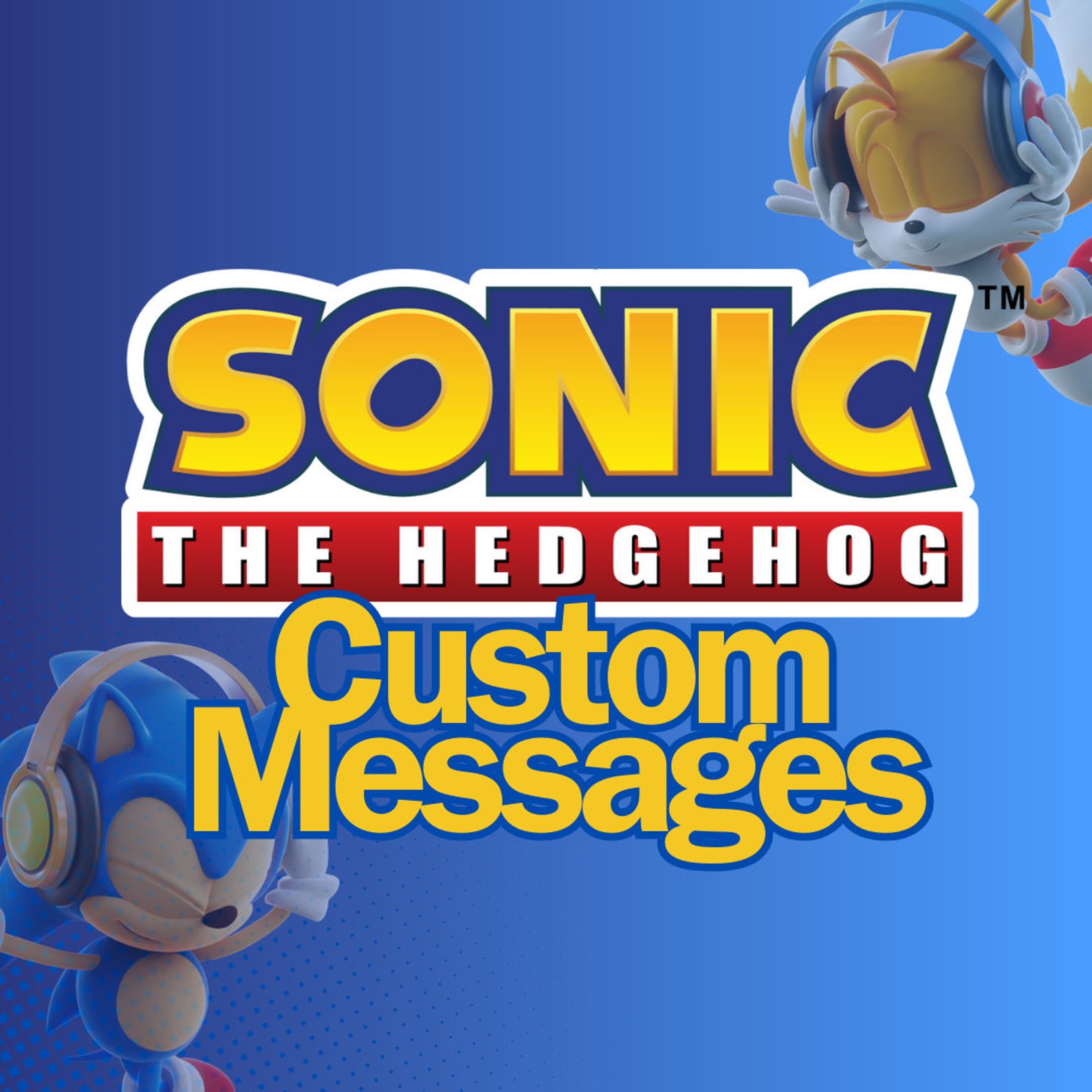 Sonic the Hedgehog Character Messages - Digital - Etsy