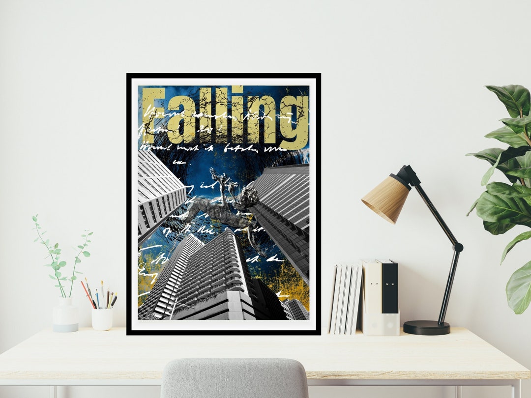 PRİNTABLE Icarus Mythology Poster İCARUS Blue Wall Art Vintage Poster ...