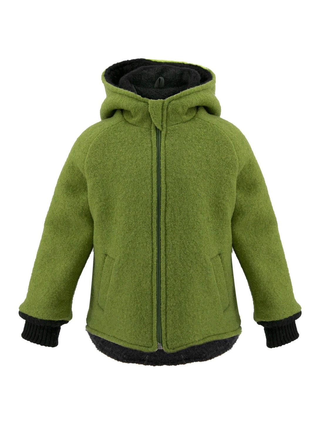 Kids Wool Jacket, Boiled Wool Coat, Unisex Kids Boiled Wool Clothing ...