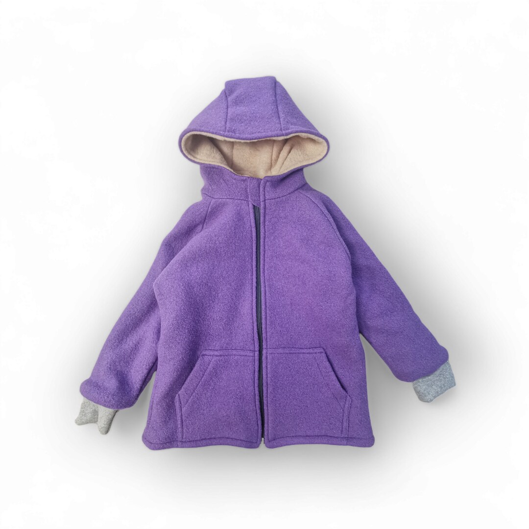 Kids Wool Jacket, Boiled Wool Coat, Unisex Kids Boiled Wool Clothing ...