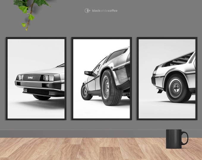 DELOREAN Template. Planos DIY para confección de coche en cartón - Etsy ...