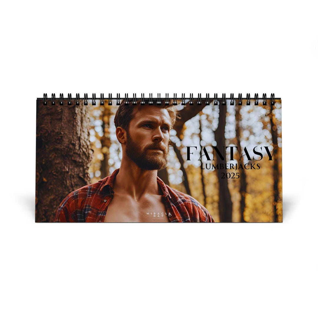 Fantasy Lumberjacks Desk Calendar Lumberjack Lumberjack Calendar 2025 ...