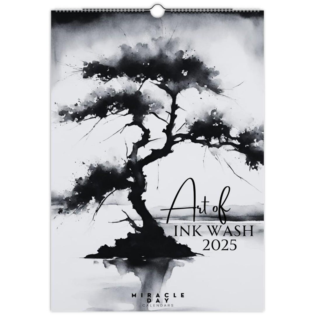 Art of Ink Wash Wall Calendar A3 A4 2025 Ink Painting, Ink, Painting ...