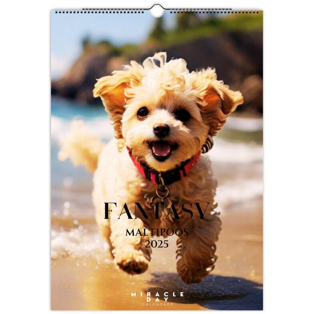 Fantasy Maltipoos Wall Calendar A3 A4 2025 a Dog Breed to Fall in Love ...