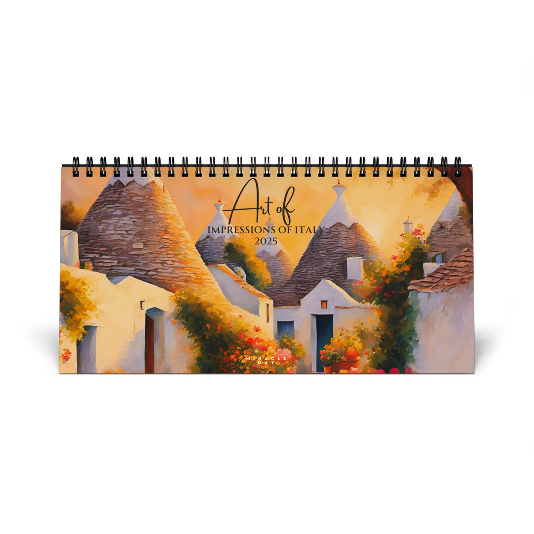 Art of Impressions of Italy Desk Calendar Italy Calendar, Travel ...