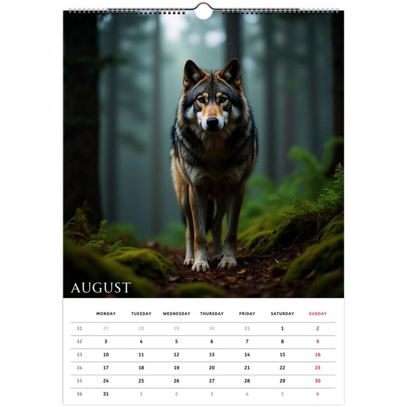 Wolves in the Wilderness Wall Calendar A3 A4 2026 - the Fascinating ...