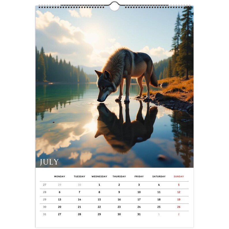 Wolves in the Wilderness Wall Calendar A3 A4 2026 - the Fascinating ...