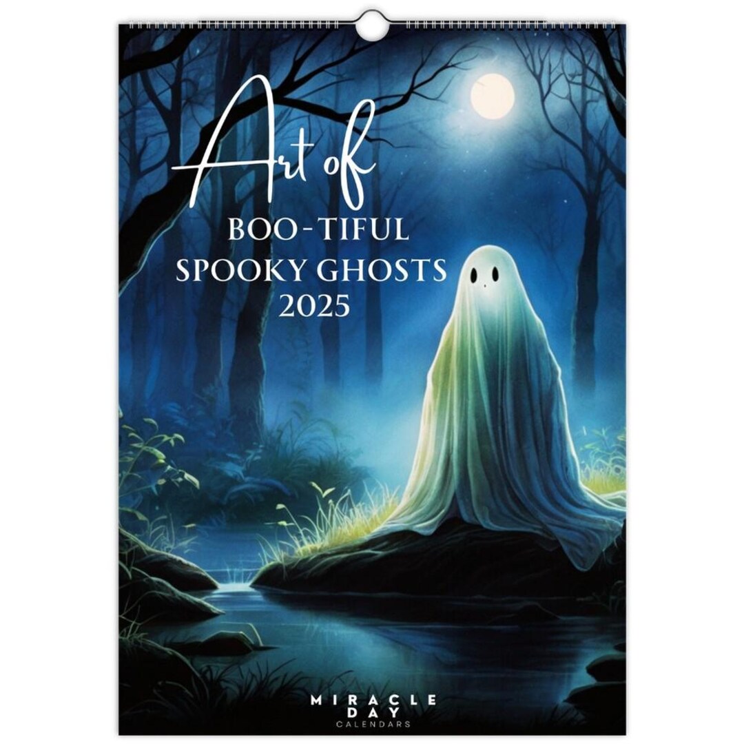 Art of Boo-tiful Spooky Ghosts Wall Calendar A3 A4 2025 Calendar ...
