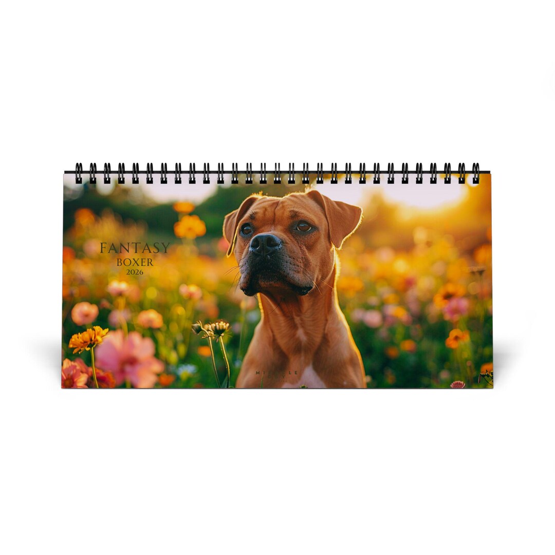 Fantasy Boxer Desk Calendar 2026: A Dog Breed to Fall in Love With, for ...