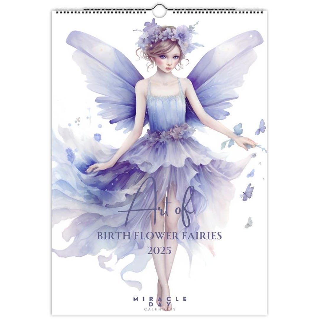 Art of Birth Flower Fairies A3 A4 2025 Fairies, Flowers, Flora, Fantasy ...