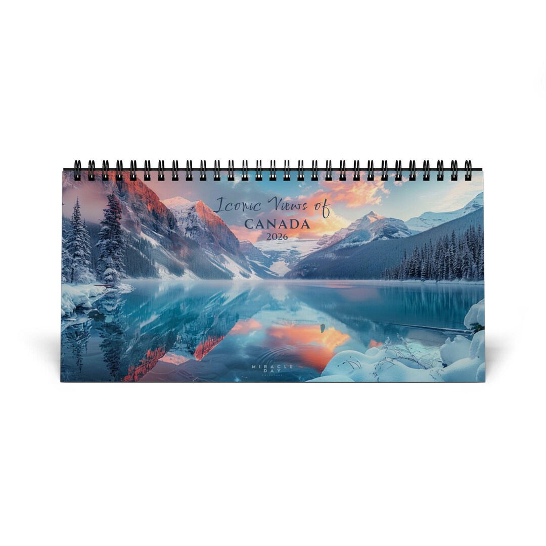 Iconic Views of Canada Desk Calendar 2026 Calendar Banff, Lake Louise ...