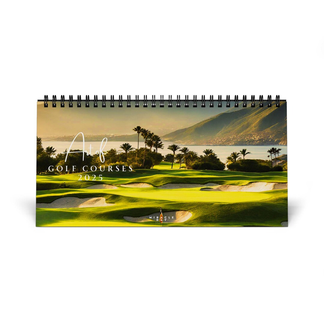 Art of Golf Courses Desk Calendar 2025 Fascination Golf, Golf Course ...