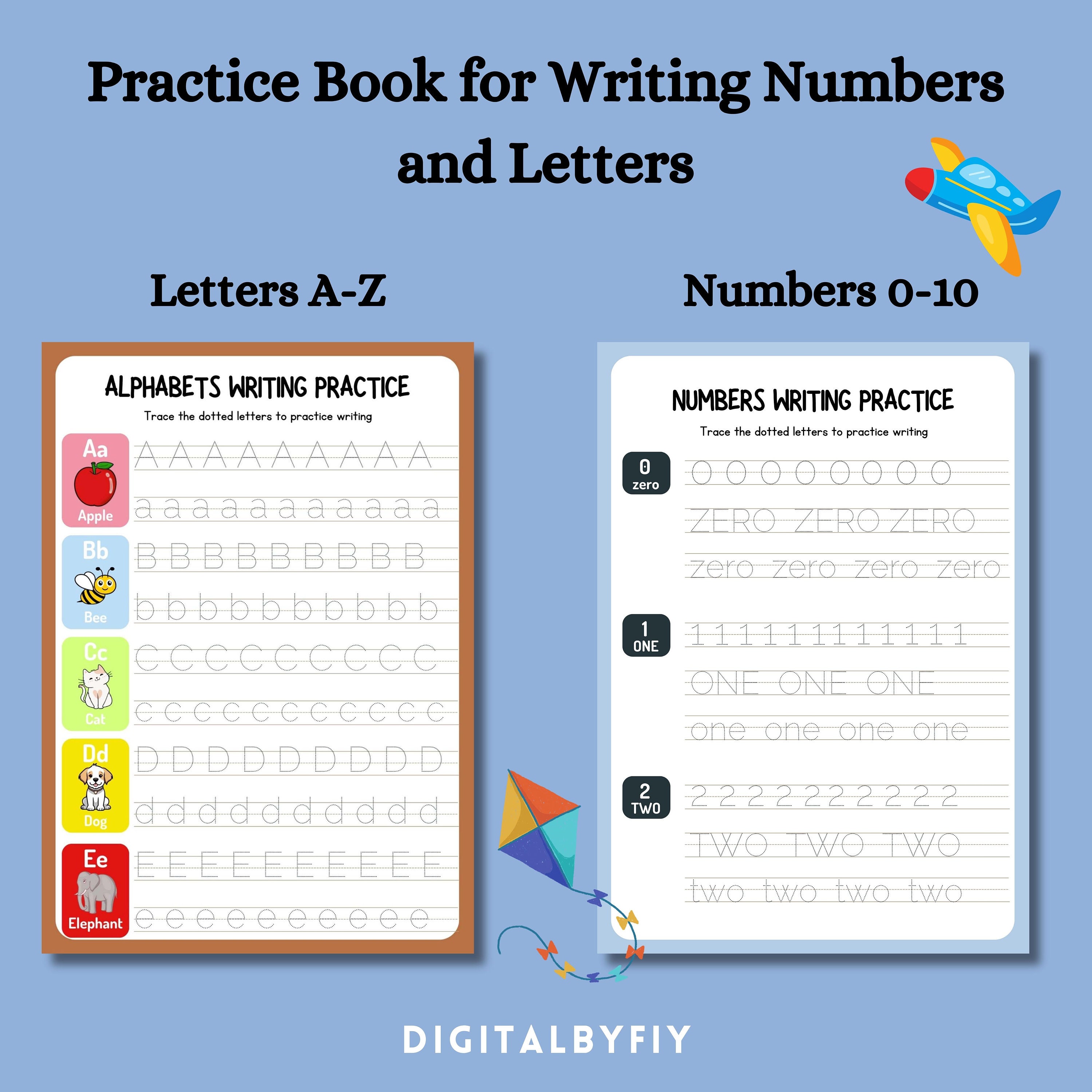 33 Pages Writing Practice, Preschool Handwriting Worksheets, Coloring ...