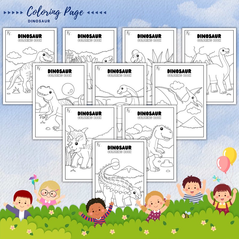 40 Coloring Pages Kids, Dinosaur Printables, Activities for Kids ...