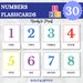 30 Numbers Flashcards, Printable, Flash Cards for Kids, Pre-school ...