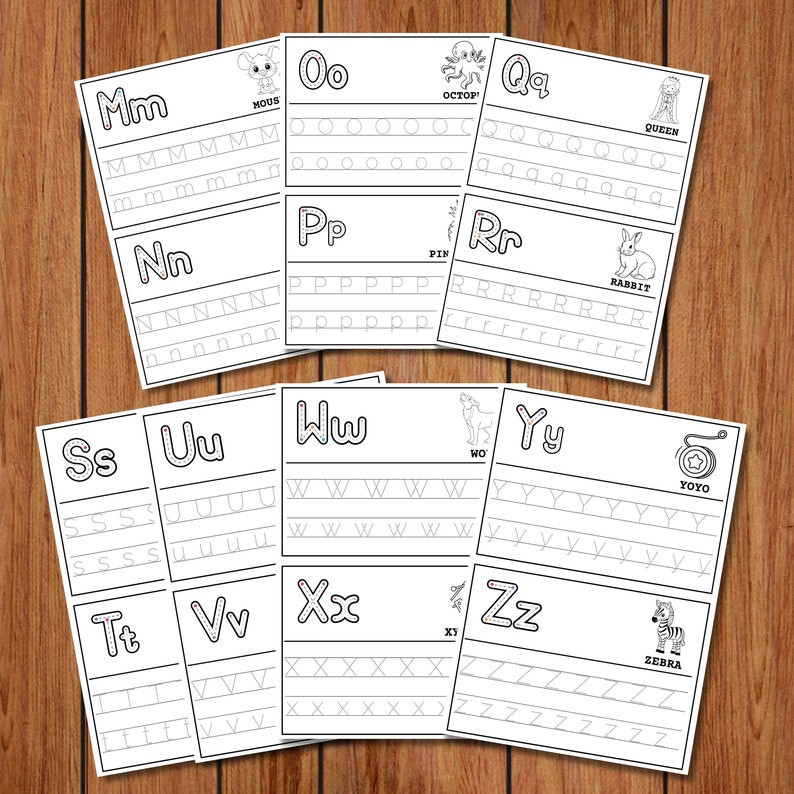 Alphabettracing Worksheets, Homeschool, Kids Room Decor, Handwriting ...