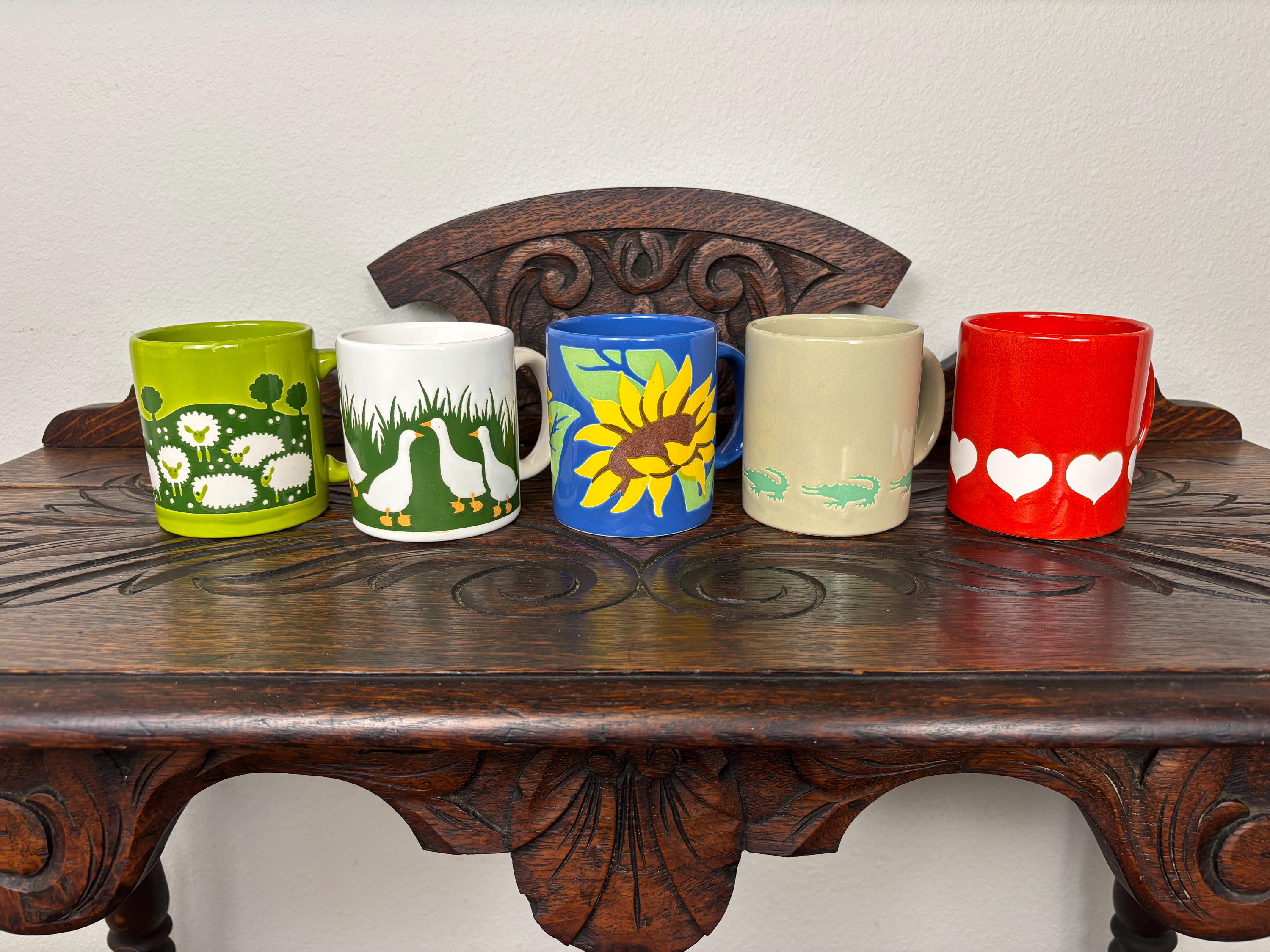 Vintage Waechtersbach Mug, Hot Beverage, Coffee, Tea, Vibrant, Sheep ...