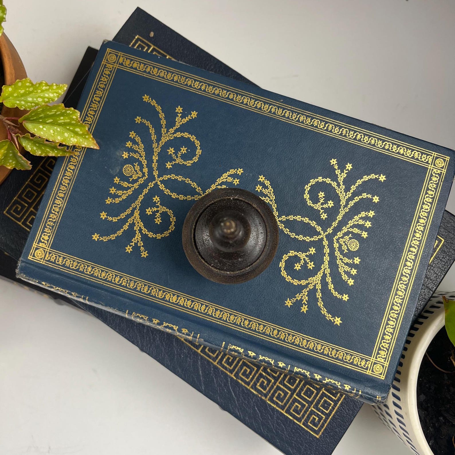 Hand-turned Wooden Finial Box, Stash Box, Ring Box, Earring Box, Home ...