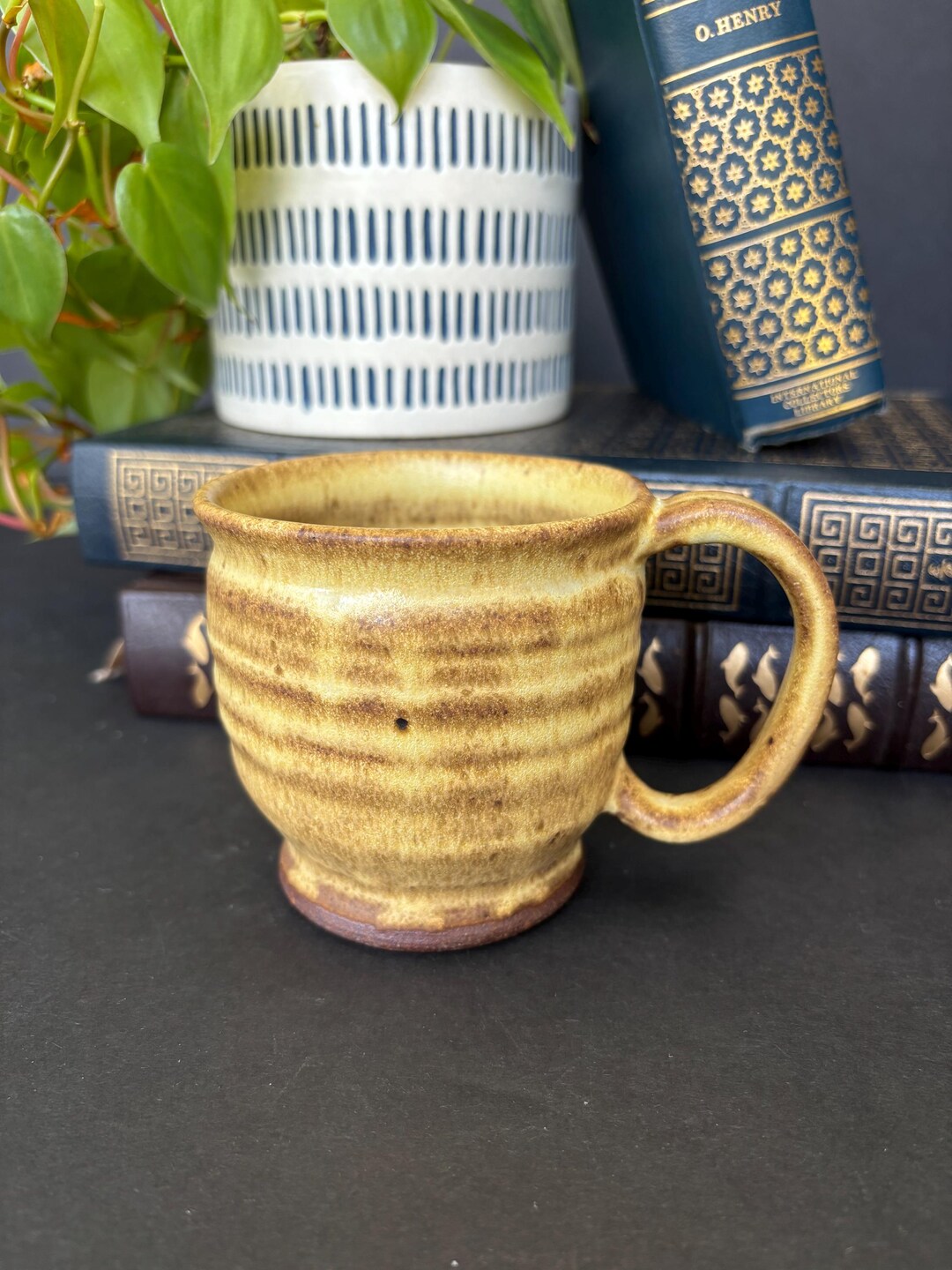 Handmade Mustard Swirl Yellow/taffy Pottery Mug, Retro, MCM, Coffee ...