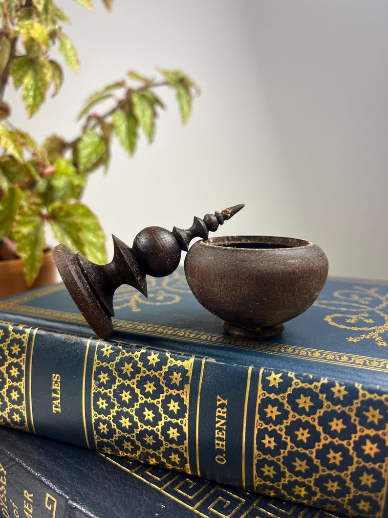 Hand-turned Wooden Finial Box, Stash Box, Ring Box, Earring Box, Home ...