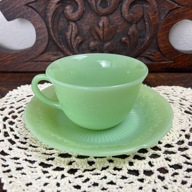 Fire King Jadeite Alice Cup - Etsy